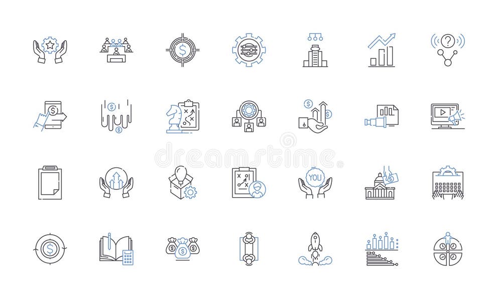 Cloud Data Line Icons Collection. Storage, Backup, Security, Scalability, Accessibility ...