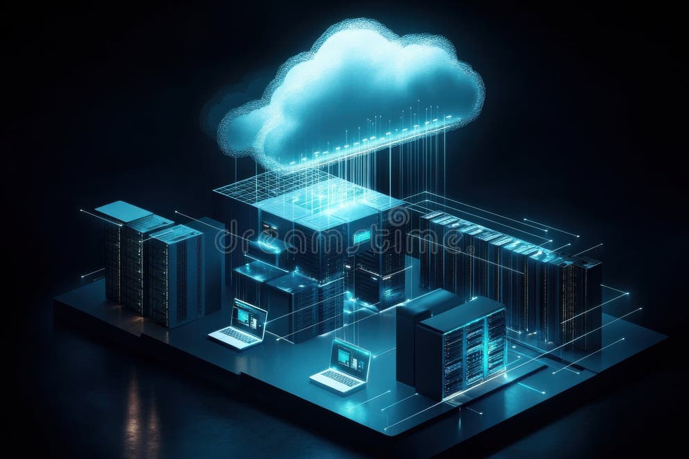 Cloud Data Management Systems Digital Environment Technology Concept ...