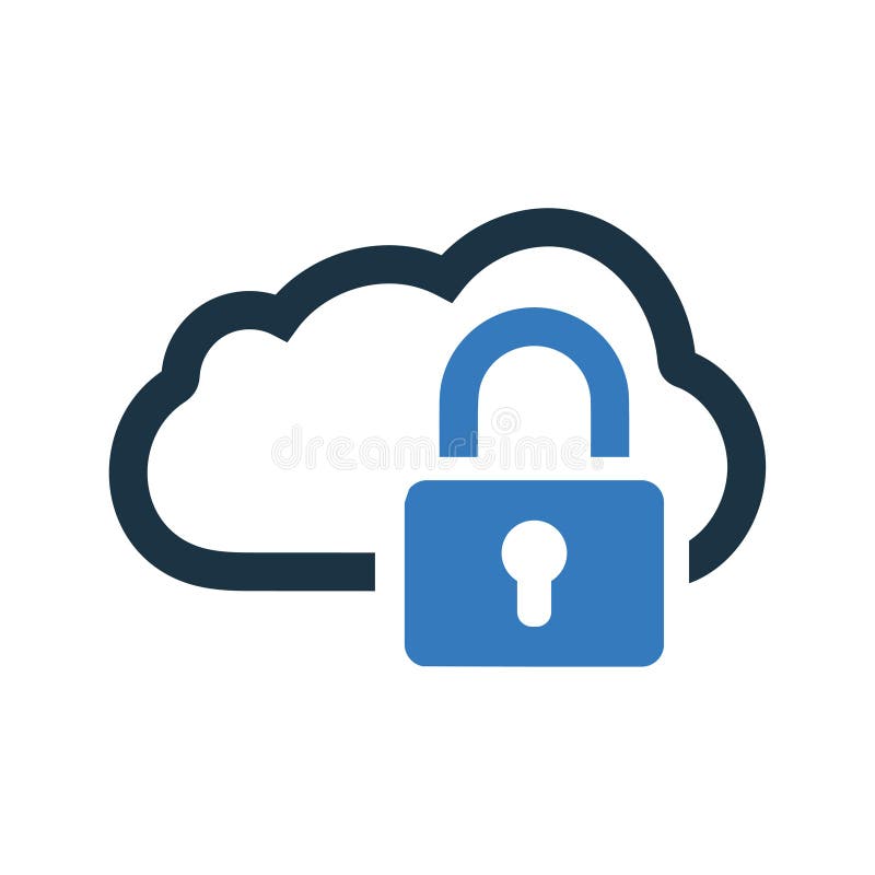 Cloud, Data, Security, Protection Icon Stock Illustration ... Cloud, Data, Security, Protection Icon Stock Illustration ...