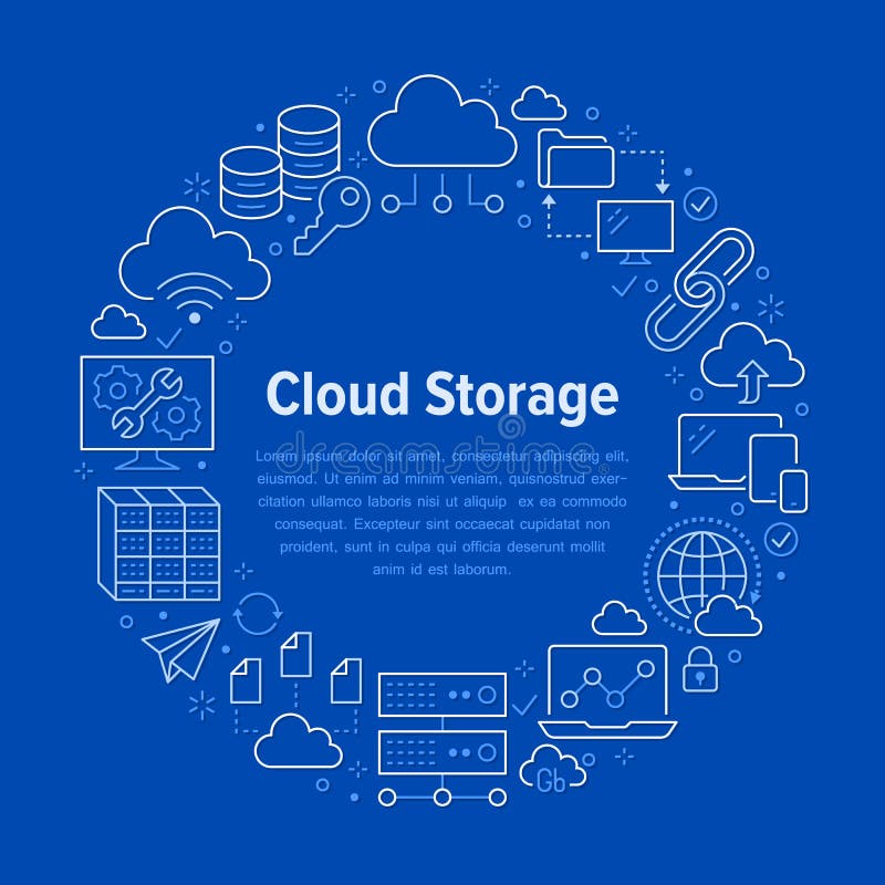 Information Network Data Computer Background Stock Illustrations ...