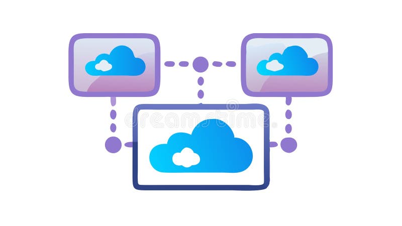 Cloud Data Storage, Remote Server Network, Vector Design Generative AI Stock Vector ...