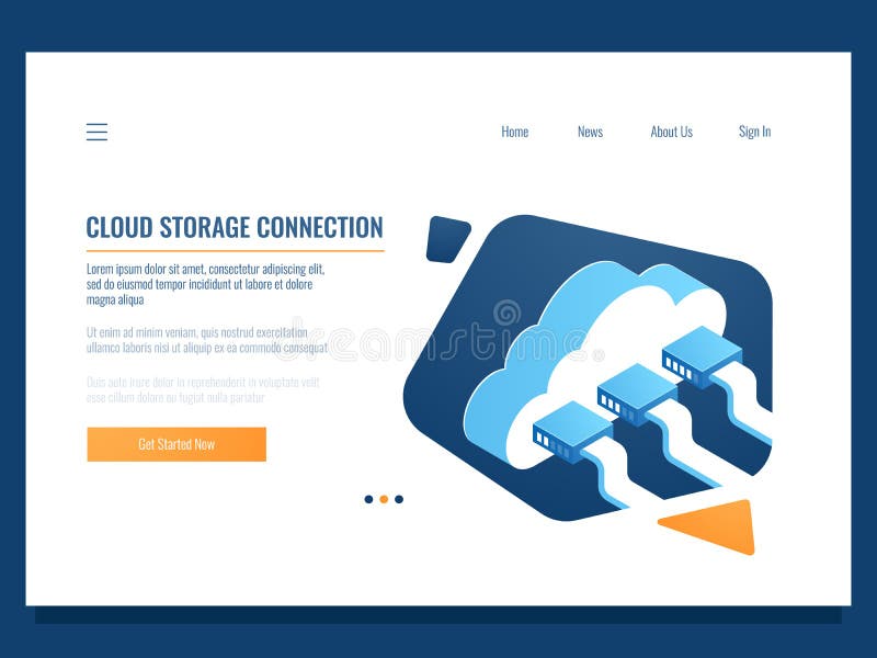 Cloud Data Storage, Remote Technology, Networking Connection, File ...