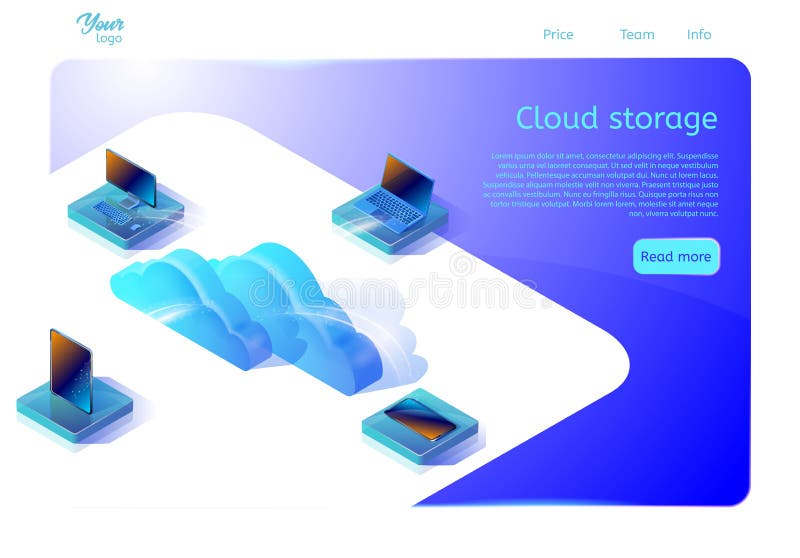 Cloud Data Storage Web Page Template for Web Development. Isometric ... Cloud Data Storage Web Page Template for Web Development. Isometric ...