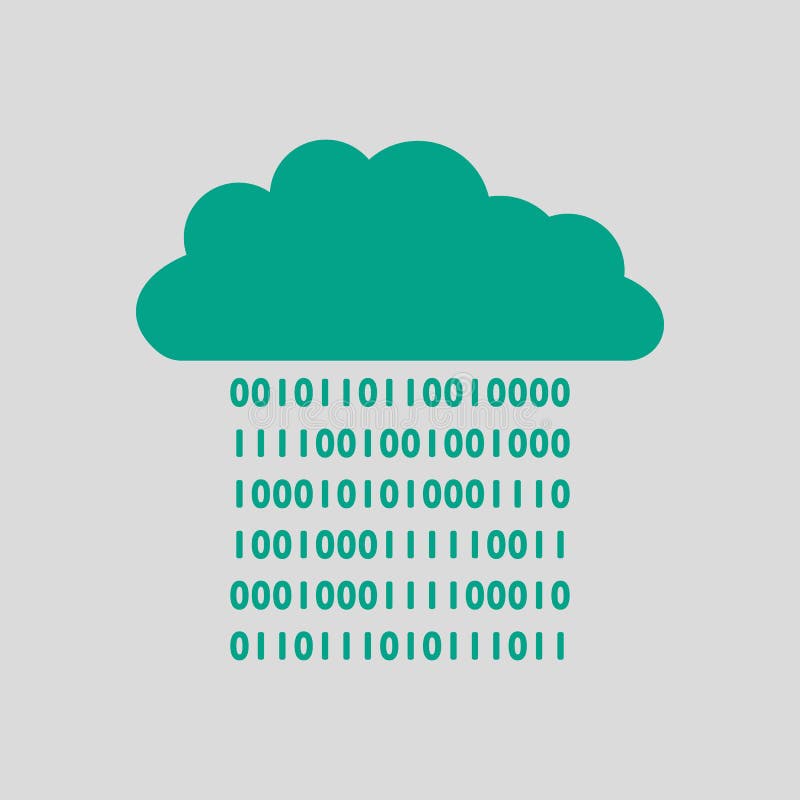 Cloud Data Stream Icon stock vector. Illustration of code - 147735685