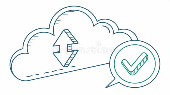 Cloud Data Sync Icon, Cloud Computing, Data Transfer, Sync Symbol ...