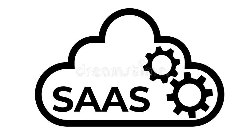 Cloud Data Sync, Cloud Update Icon. Saas Symbol Stock Vector ...