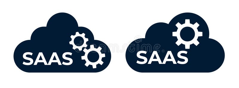 Cloud Data Sync, Cloud Update Icon. Saas Symbol Stock Vector ...