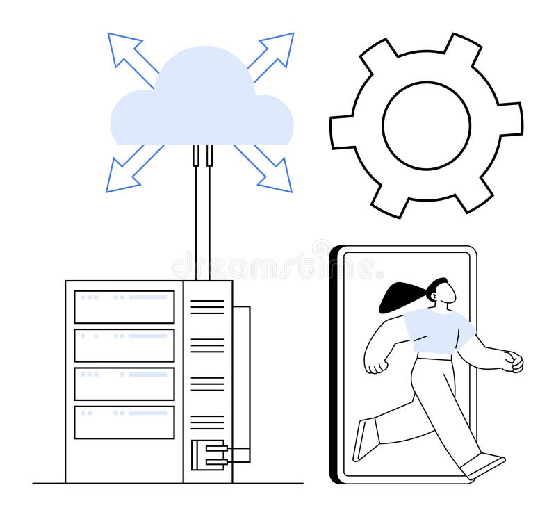 Cloud Data Server Technology Stock Illustrations – 200,254 Cloud Data Server Technology Stock ...