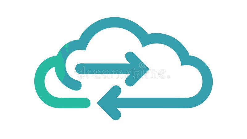 Cloud Data Transfer Sync Network Storage Vector, Vector Design Generative AI Stock Vector ...