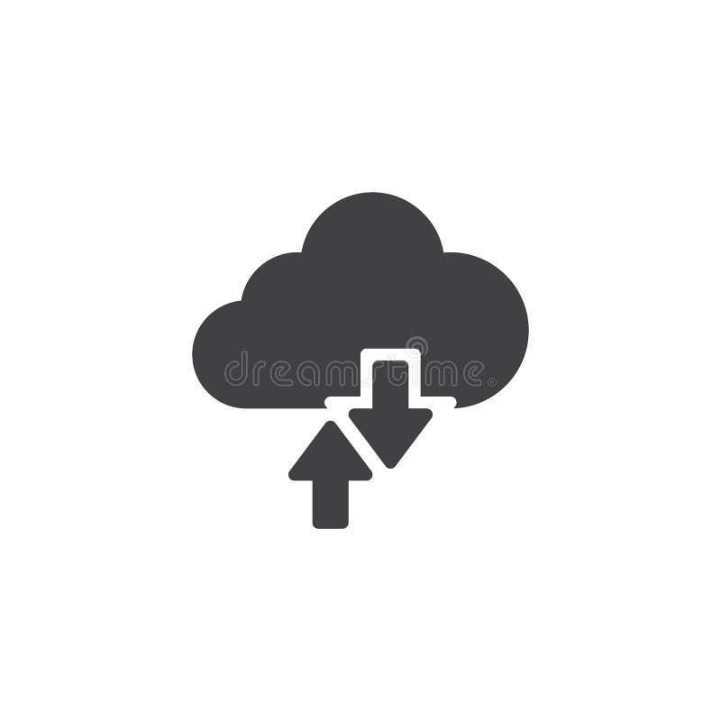 Cloud Computing Vector Icon Stock Vector - Illustration of logo, perfect: 144199153