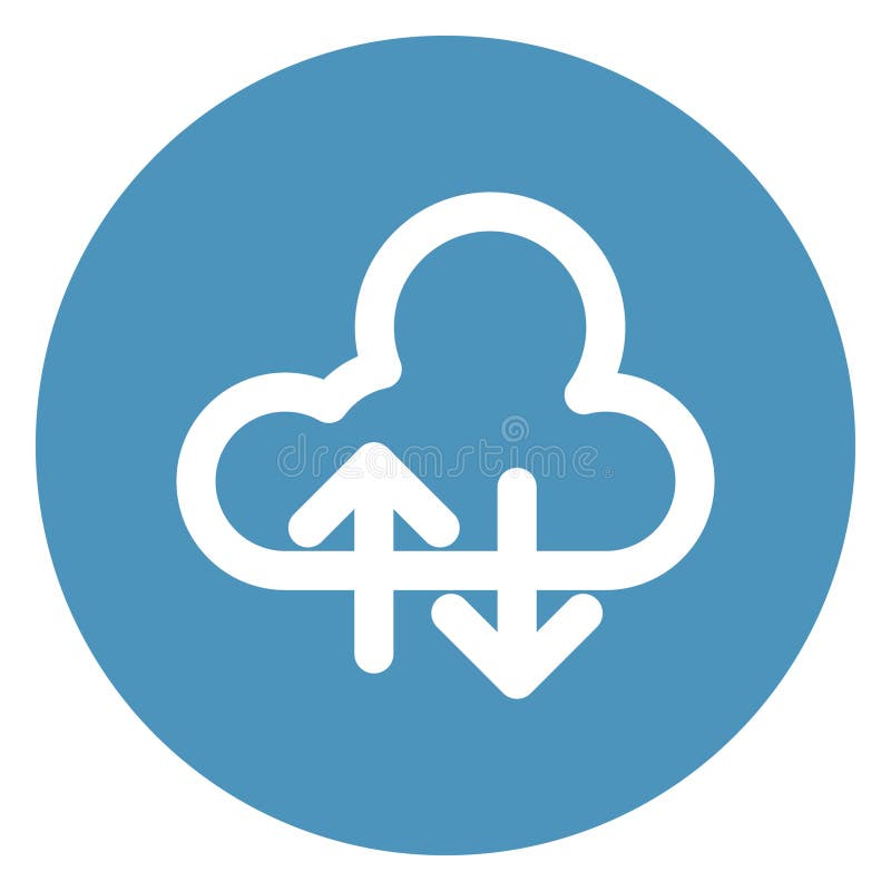 Cloud Data, Uploading Bold Vector Icon Which Can Be Easily Modified or ...
