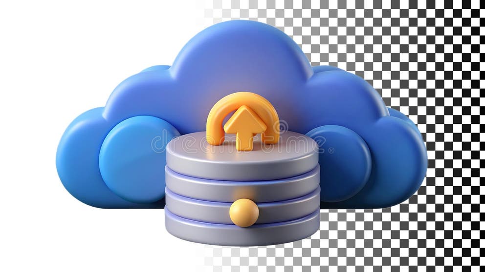 Cloud Database 3D Icon, Data Storage for Tech and Cloud Designs. Png ...