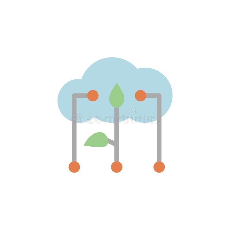 Cloud, Database, Farm Icon. Simple Color Vector Elements of Automated ...
