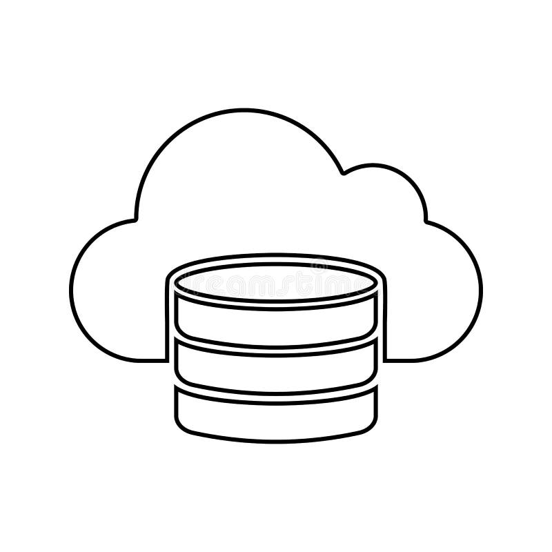 Cloud Database Icon. Element of Cyber Security for Mobile Concept and ...