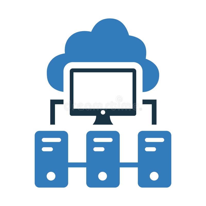 Cloud, Database, Storage Icon. Simple Flat Design Concept. Stock ...