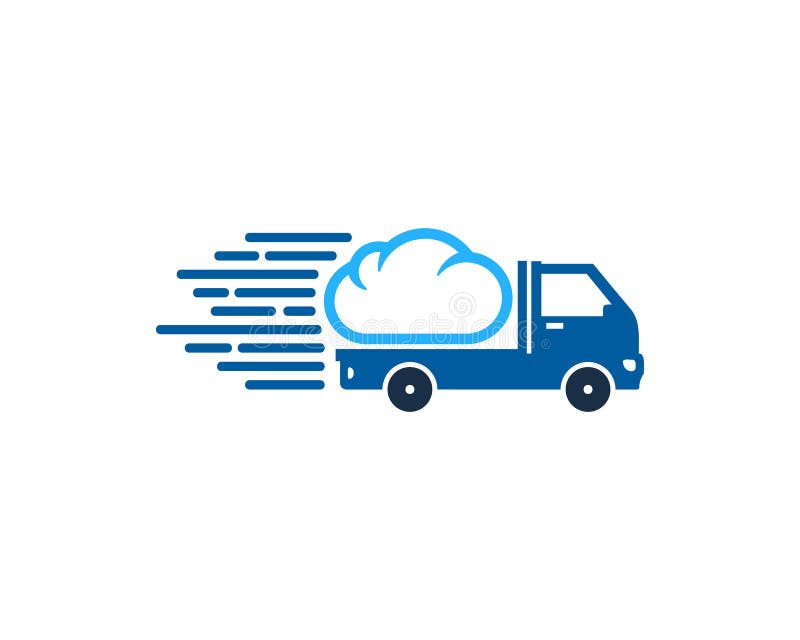 Cloud Delivery Flying Cloud Deliver Parcel Package Flat Vector ...