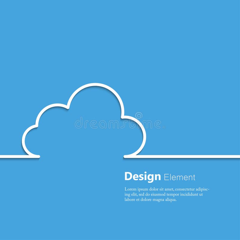 Cloud design element stock vector. Illustration of computer - 47523494