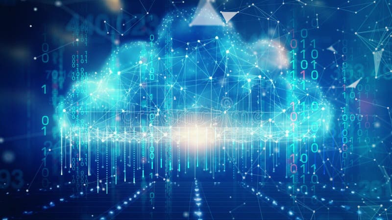 Cloud Digital Technology. Data Business Internet Background Stock Video ...