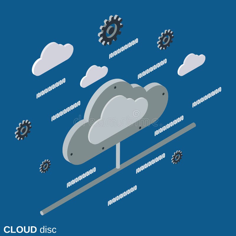 Cloud disc vector concept stock vector. Illustration of cloud - 93977778