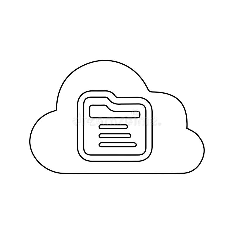 Cloud Document Download Upload Logo Stock Vector - Illustration of ...