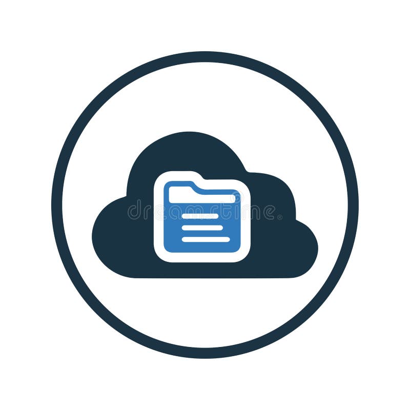 Cloud, Document, File Icon. Simple Vector Illustration Stock Vector ...