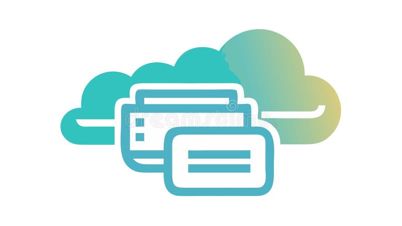 Cloud Document Management, Digital File Organization, Vector Design ...
