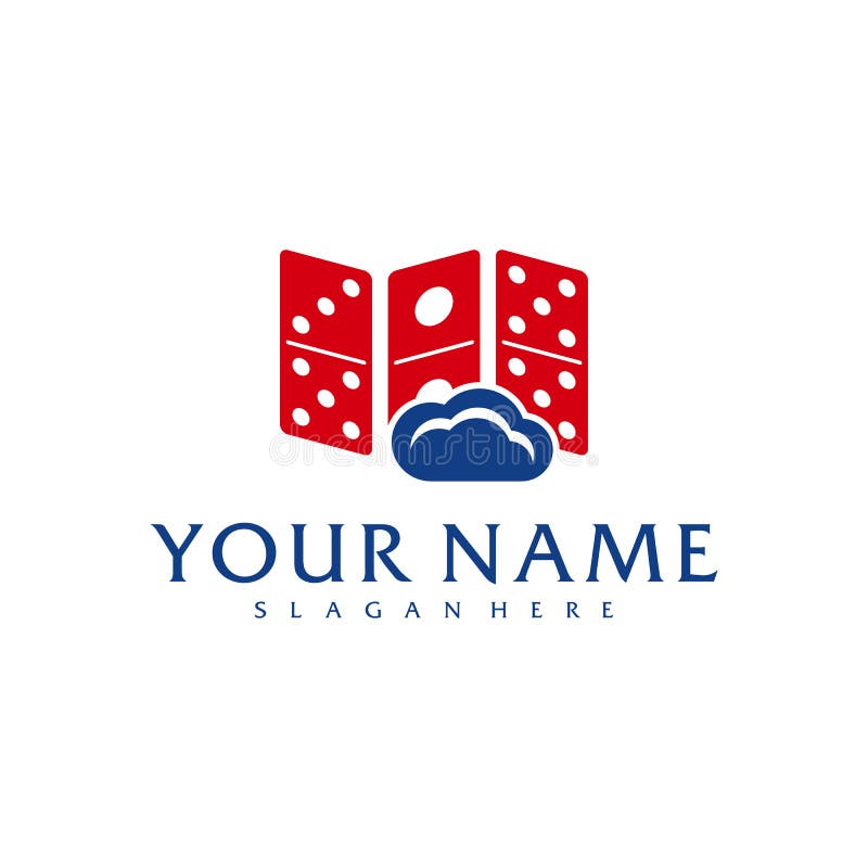 Cloud Domino Logo Vector Template, Creative Domino Logo Design Concepts ...