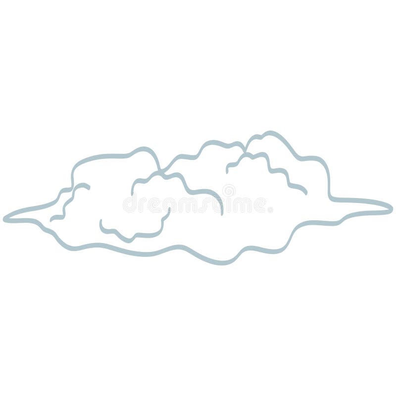 Cloud Doodle Drawing Vector Illustration Icon Stock Vector ...