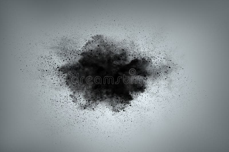 Cloud of Dust Abstract Background Stock Image - Image of exploding ...