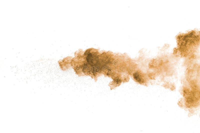 Cloud of Dust is Blowing in the Wind. the Dust is Brown and is Covering ...