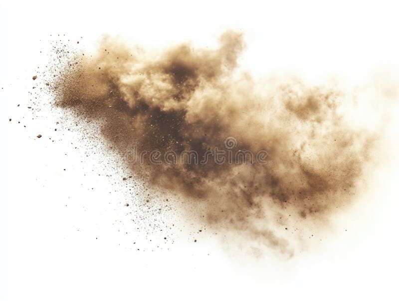 Cloud of Dust is Blowing in the Wind Stock Photo - Image of blast ...