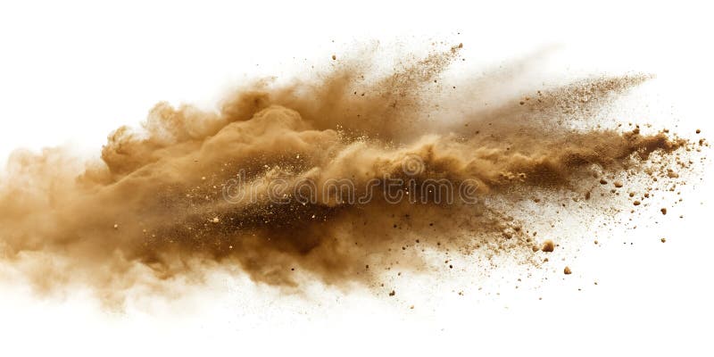 A Cloud of Dust is Blowing in the Wind Stock Illustration ...