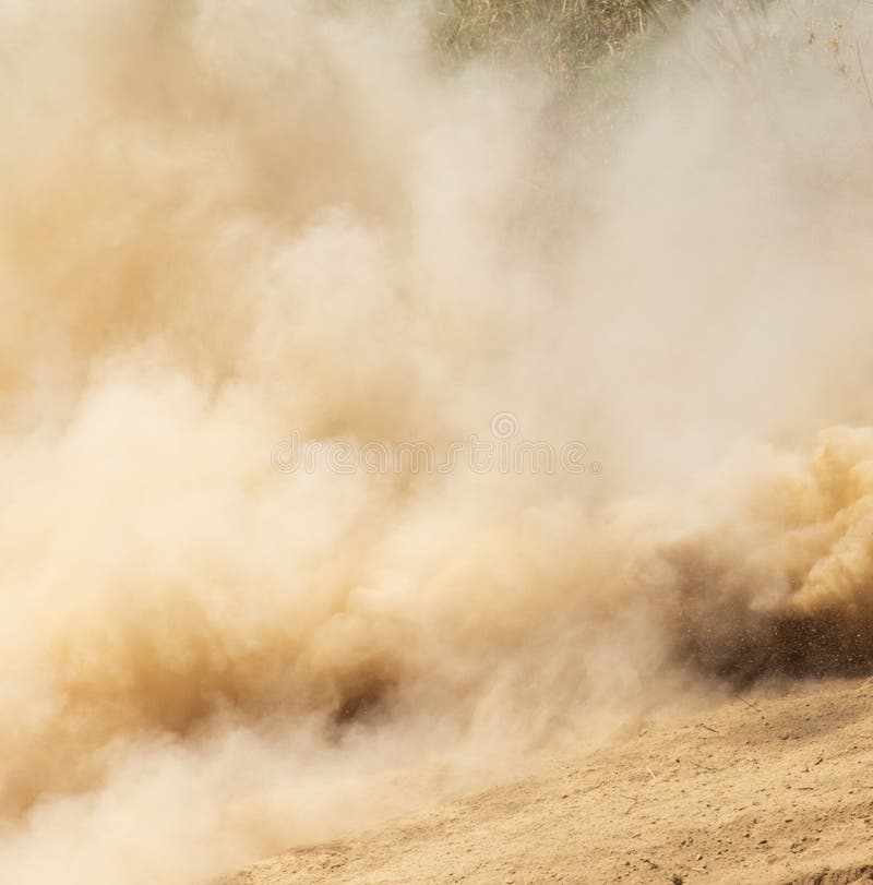 Dust Cloud on Nature As Background Stock Image - Image of nature ...