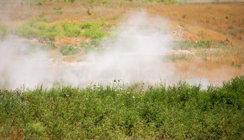 Dust Cloud on Nature As Background Stock Photo - Image of summer, rally ...