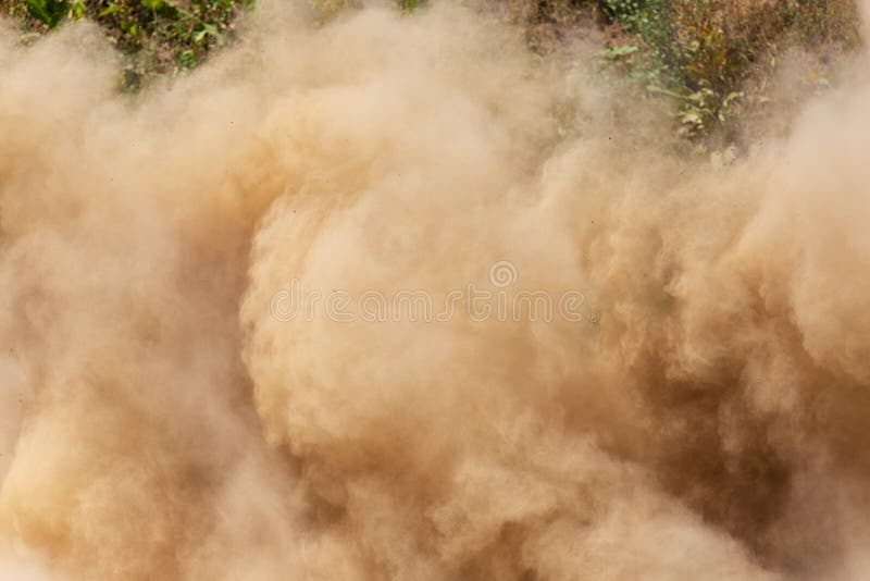 Dust Cloud on Nature As Background Stock Photo - Image of summer, rally ...