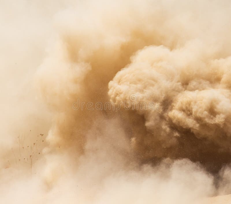 Dust Cloud on Nature As Background Stock Image - Image of ecology ...