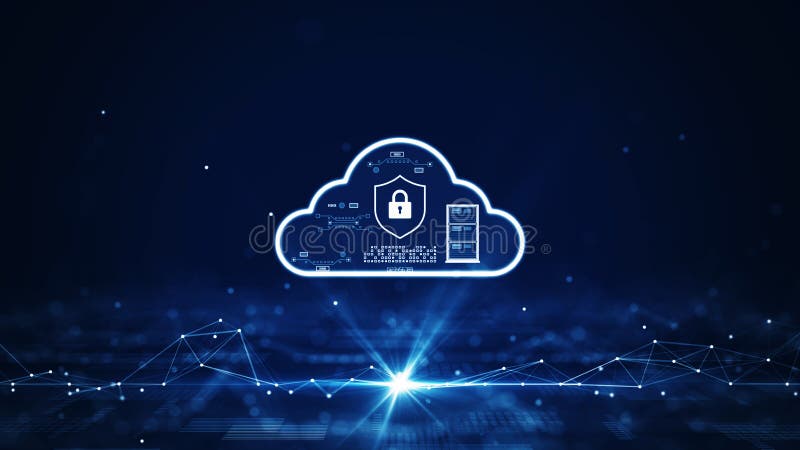 Cloud and Edge Computing Technology Concept. There is a Prominent Large ...