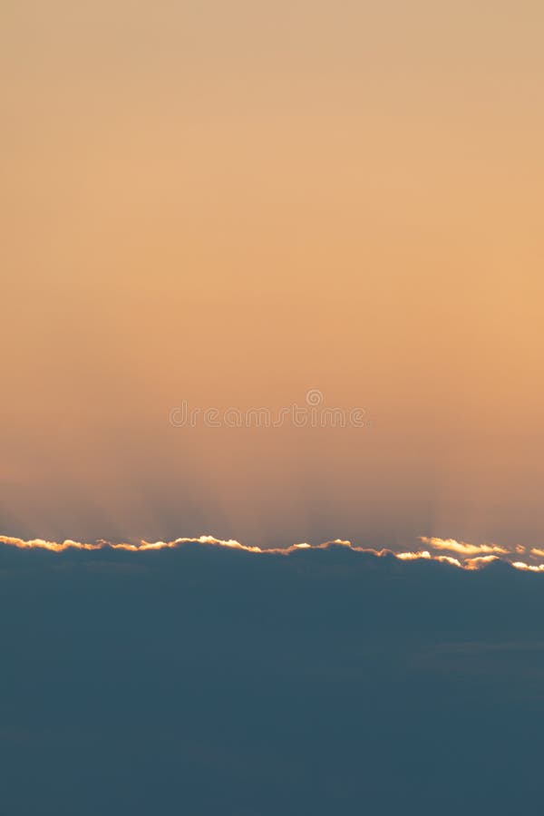 Cloud Edge and Sunset Light Behind Clouds Stock Photo - Image of light ...