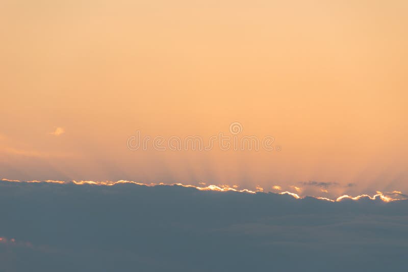 Cloud Edge and Sunset Light Behind Clouds Stock Image - Image of clouds ...
