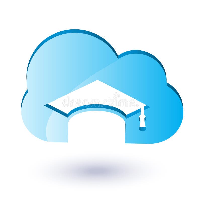 Cloud Education stock illustration. Illustration of college - 28781043