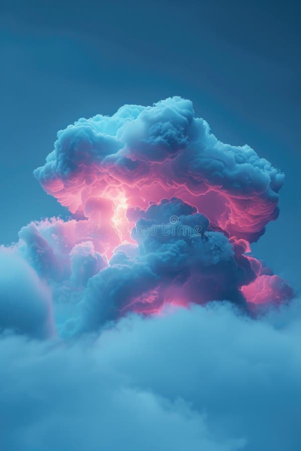 Pink Cloud Emission stock image. Image of tech, cosmic - 377119387