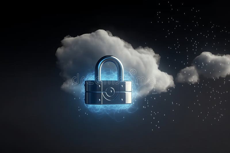 Secure Cloud Lab: Hyper Realistic Data Encryption Visualizatio Stock Illustration - Illustration ...