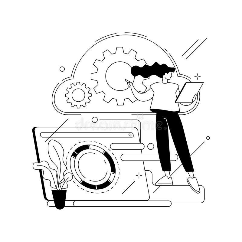 Cloud Engineering Abstract Concept Vector Illustration. Stock Vector ...