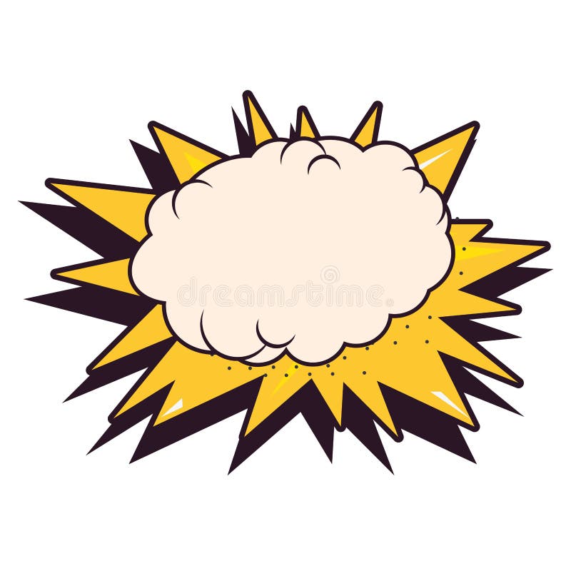 Cloud Explosion Comic Pop Art Retro Stock Illustration - Illustration ...