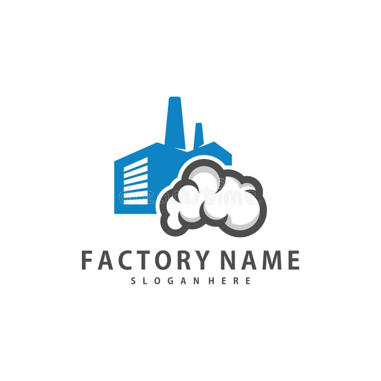 Cloud Factory Logo Design Vector, Creative Factory Logo Design Template ...