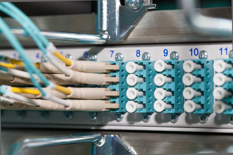 It LAN Cable Connection Redundancy in a Datacenter Stock Image - Image ...