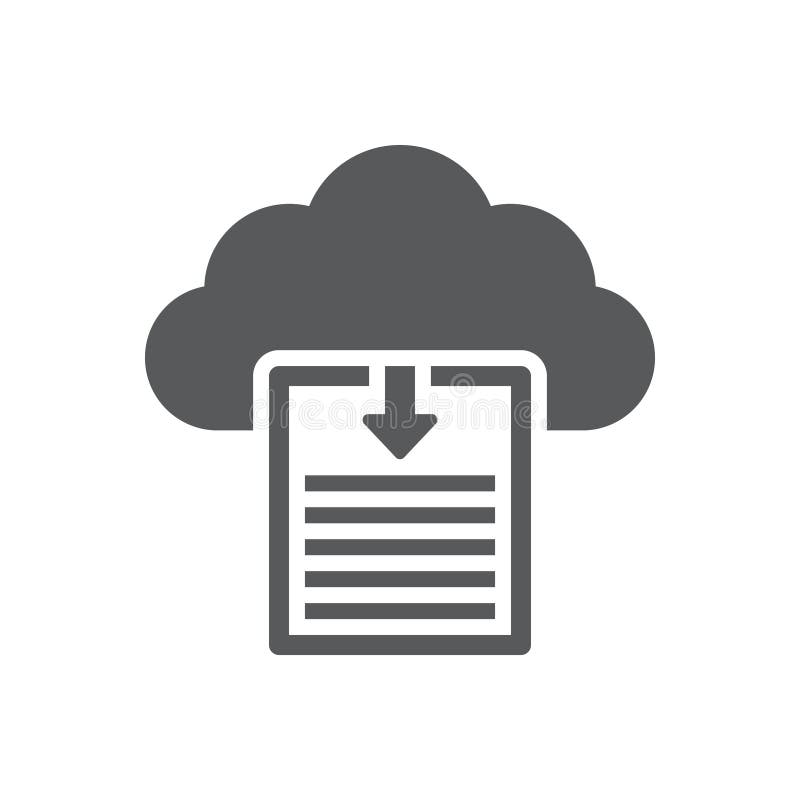 Cloud File Upload Icon stock vector. Illustration of storage - 120275002