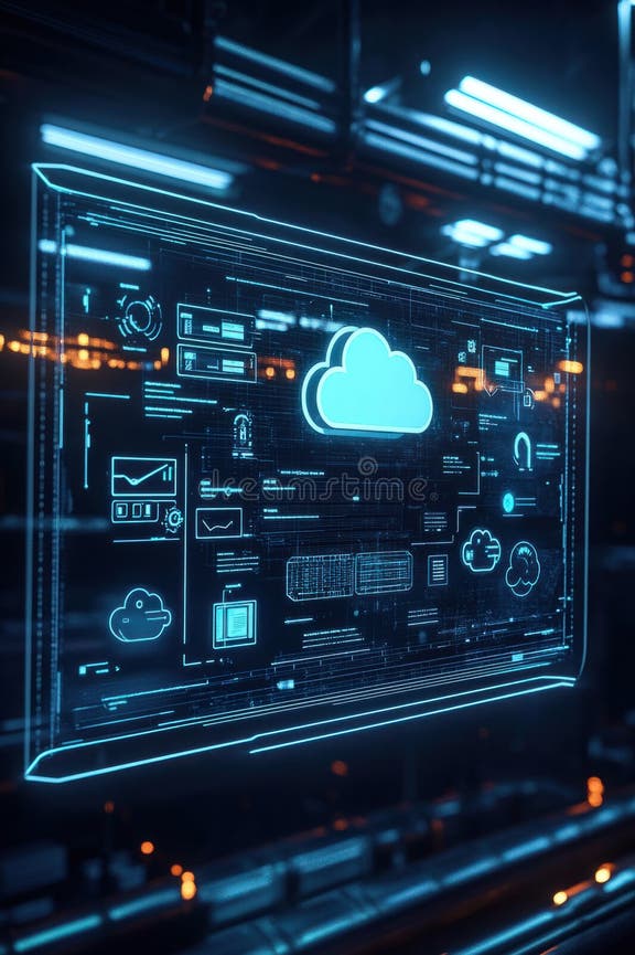 Cloud File Integration, an Advanced, Glowing Holographic Interface ...