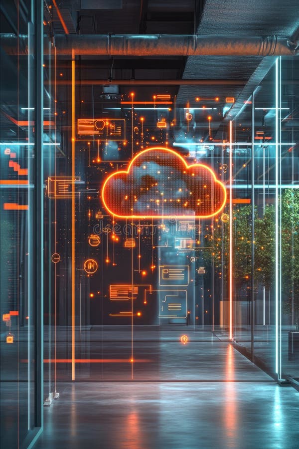 Cloud File Integration, an Advanced Holographic Interface Showing Cloud File Integration ...