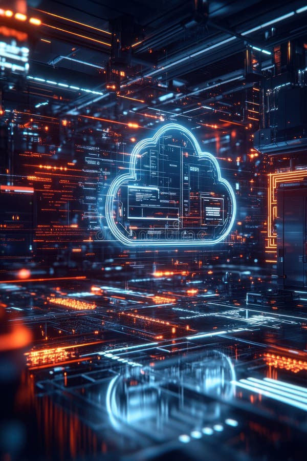 Cloud File Integration, Immersive Tech Holographic Interface Exhibiting ...